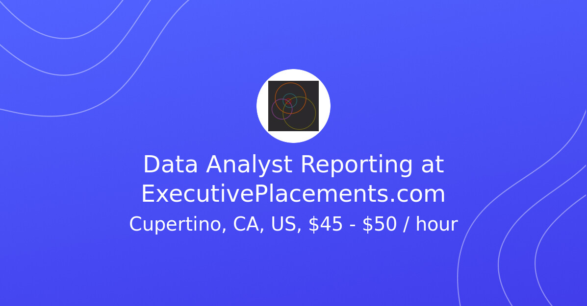 Data Analyst Reporting at ExecutivePlacements.com - Data Placement
